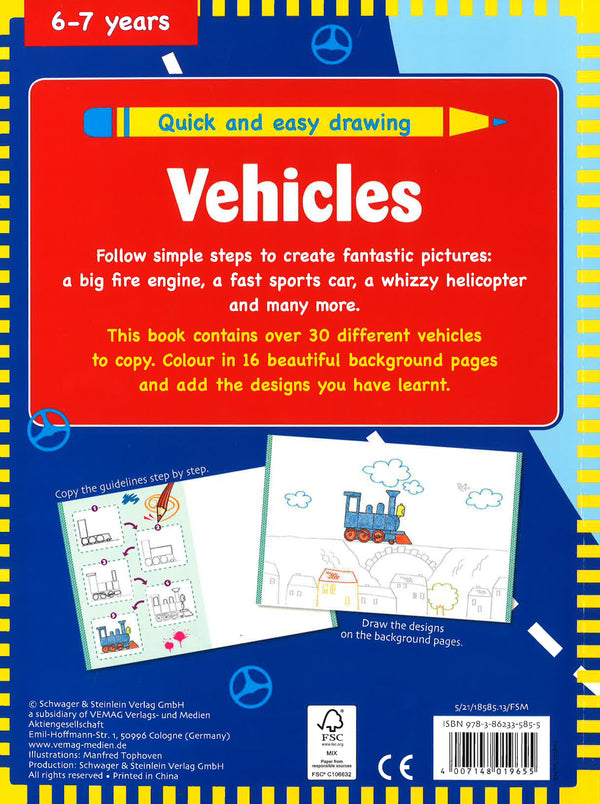 Quick And Easy Drawing Vehicles - Big Bad Wolf Books Sdn Bhd (Philippines)