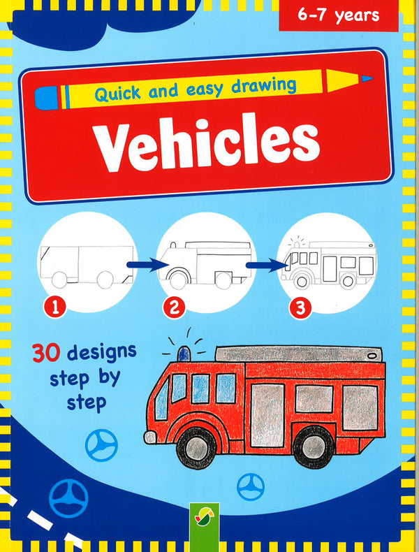 Quick And Easy Drawing Vehicles - Big Bad Wolf Books Sdn Bhd (Philippines)