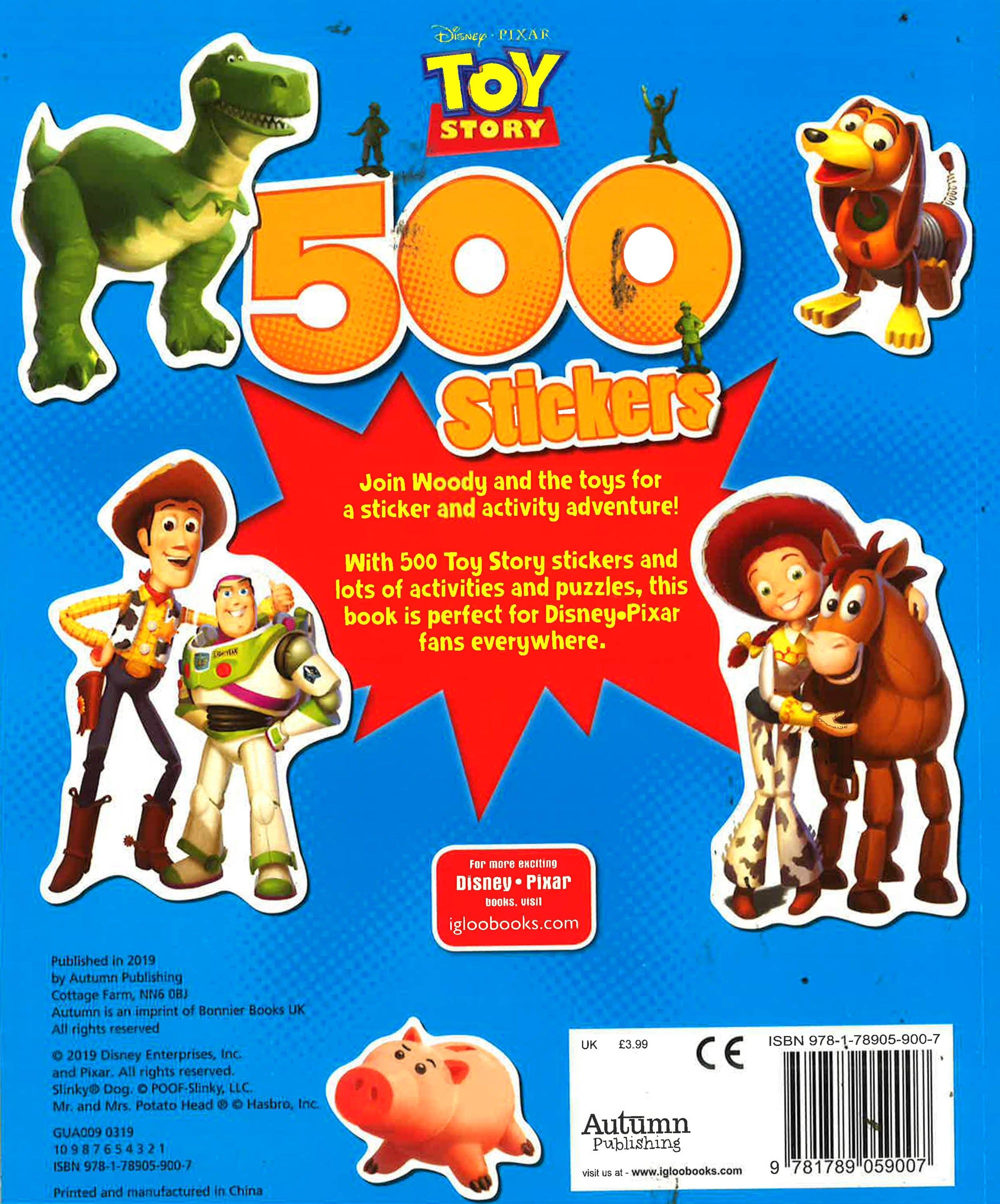 Disney Pixar Toy Story: 500 Stickers (500 Stickers Disney) - Big Bad ...